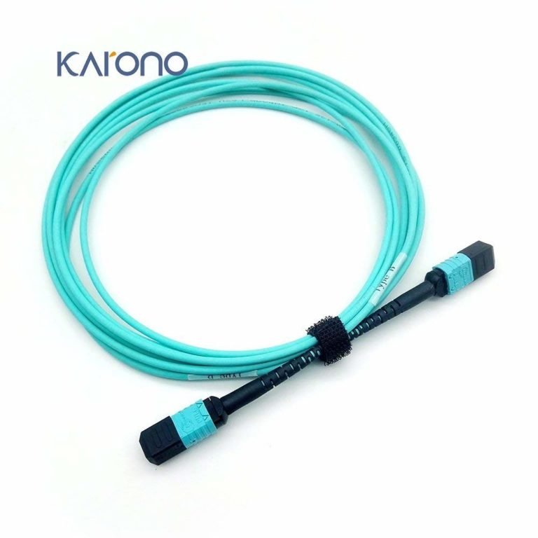 16.5ft MTP/MPO 12 Fibers 40GB 50/125 OM3 Multimode Fiber Optic Patch ...