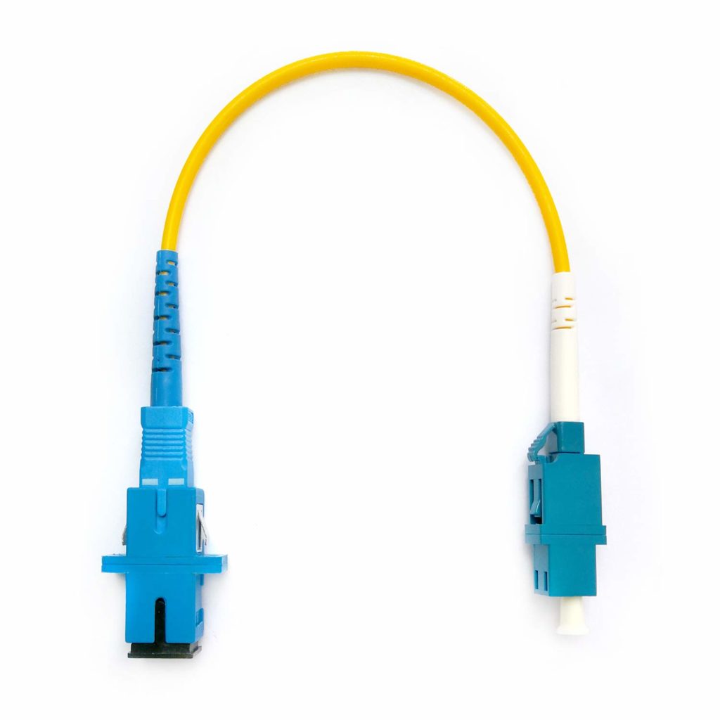 Fiber Optic Adapter, LC to SC On-line Transfer Adapter Cable, Male ...